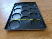 China Aluminum 5052 4.5 Inch Hamburger Bun Pan 600x400mm Commercial Baking Tray for sale