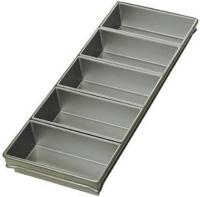 China Commercial 3 Strap Bread Pan 12.25 x 4.5 in Aluminized Steel Non-Stick Baking Tray for sale