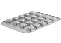 China 20 Cavity 3.5 oz Aluminized Steel Brownie Bite Pan with Silicone Glaze Non-Stick Coating for sale