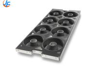 China RK Bakeware Auto-Bake Serpentine Line 8 Donut Cake Tray with DuraShield Coating for Industrial Bakeries for sale