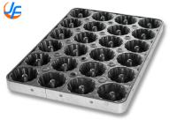 China Glazed Aluminized Steel 15 Compartment Bundtlette Mini Cake Pan for Commercial Baking for sale
