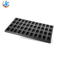 China NSF Commercial Silicone Glazed Square Muffin Tray 0.8mm Aluminized Steel Custom Size for sale