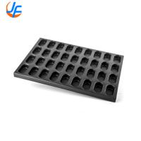 China NSF Commercial Silicone Glazed Square Muffin Tray 0.8mm Aluminized Steel Custom Size for sale