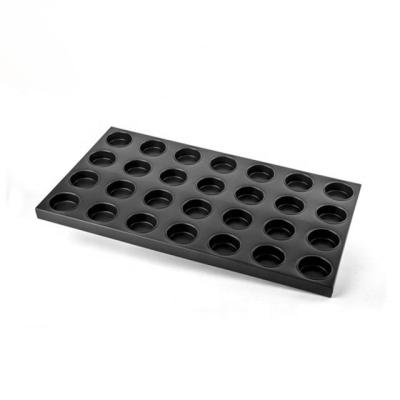 China Industrial Aluminum Alloy Cupcake Baking Tray 600x400mm Nonstick for Muffin Lines for sale