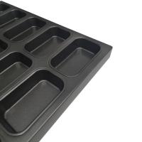China Nonstick Glazed Hamburger Roll Baking Tray 160 Cavity Aluminum Alloy for Commercial Bakeries for sale
