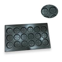 China Nonstick Round Deep Hamburger Roll Tray 4 Inch 15 Indents Aluminum Alloy Bakeware for sale