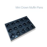 China NSF Certified Nonstick Mini Crown Muffin Tray 1.5mm Aluminum 600x400mm Commercial Bakeware for sale