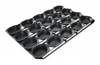 China RK Bakeware Oval 180g Self Cutting Lunch Pastry Pie Tray Aluminum 5052 for sale