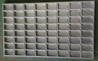 China 64 Cavities Nonstick Collagen Jelly Bar Tray RK Bakeware Aluminium Custom Size for sale