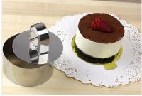 China NSF Stainless Steel 8 Inch Mousse Ring Round Cake Mold 1.0mm Thickness for Foodservice for sale