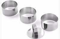 China NSF Stainless Steel 8 Inch Mousse Ring Round Cake Mold 1.0mm Thickness for Foodservice for sale