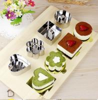 China NSF Stainless Steel Heart Shape Mousse Ring Mold 7.5cm Diameter 0.4mm Thickness for Foodservice for sale