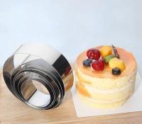 China 304 Stainless Steel Adjustable Cake Mold 15x5cm Baking Ring Mousse Pan FDA for sale