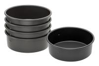 China Aluminum Round Pound Cake Pan 4 to 8 Inch Nonstick Removable Bottom NSF for sale