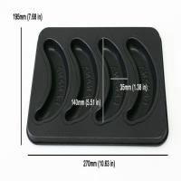 China Nonstick Banana Cake Baking Tray 6-Cavity Steel Mold 13.2 x 10.2 Inch for sale