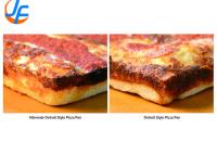 China 16 Gauge Aluminum Rectangle Detroit Style Pizza Pan 24.5x18.5cm Non-Stick Cake Baking Pan for sale