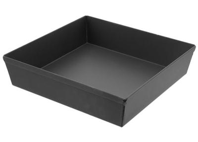 China NSF Square Commercial Aluminum Cake Pan Deep Dish Pizza Pan 14 Gauge Pre-Seasoned for sale
