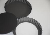 China NSF Certified Hard Anodized Aluminum Round Fluted Tart Pan 1.0mm 160mm for sale