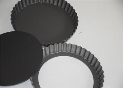 China NSF Certified Hard Anodized Aluminum Round Fluted Tart Pan 1.0mm 160mm for sale
