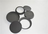 China NSF Certified Hard Anodized Aluminum Round Fluted Tart Pan 1.0mm 160mm for sale