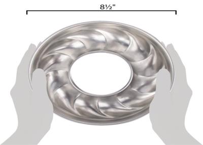 China NSF Aluminum Savarin Cake Pan 9 1/4 Inch Round Tin Mold for Bakery for sale