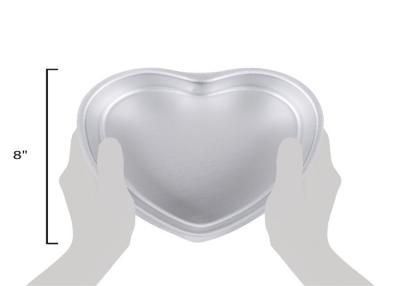 China Aluminum Heart Shape Cake Pan 8 x 2 Inch NSF Commercial Bakeware for Bakery for sale