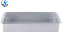 China NSF Rectangular Aluminum Cake Pan 12x8x3 Inch Straight Sided 14 Gauge Bakeware for sale