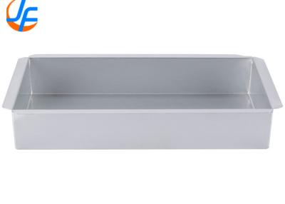 China NSF Rectangular Aluminum Cake Pan 12x8x3 Inch Straight Sided 14 Gauge Bakeware for sale