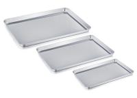China NSF Certified Stainless Steel Baking Tray 400x600x25mm Heavy Duty Commercial Pizza Biscuit Bread Pan for sale