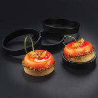 China NSF Round Aluminum Cake Mould Tartlet Ring 2 3/4 Inch Non-Stick Baking Pan 6 Pack for sale