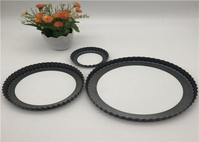 China Round Cake Mould Mousse Ring Baking Mold Set 3pcs 28x2.5cm Nonstick Carbon Steel for sale