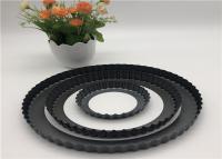 China Round Cake Mould Mousse Ring Baking Mold Set 3pcs 28x2.5cm Nonstick Carbon Steel for sale