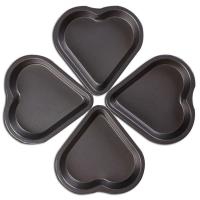 China Aluminium Heart Shape Cake Pan Mould 8 Inch Nonstick Baking Tin Customizable for sale