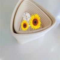 China Triangle Rattan Banneton Bread Proofing Basket 100% Natural Eco-Friendly Custom Size for sale