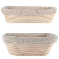 China Eco Friendly Rattan Proofing Banneton Basket for Bread Baking Custom Size Round Square for sale