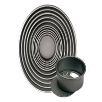 China Aluminum Anode Layer Cake Mould 8 Inch Round Cake Pan Nonstick Baking Tin for Home Kitchen for sale