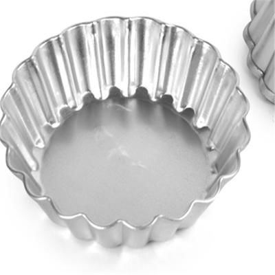China 5 7/8 Inch Fluted Non-Stick Deep Tart Quiche Pan with Removable Bottom Carbon Steel for sale