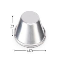 China 7cm Aluminium Alloy Egg Tart Mold Portuguese Tart Pan Small Baking Mold Nonstick for sale