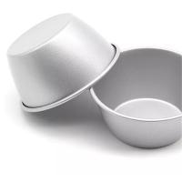 China Aluminum Alloy Egg Tart Mold Mini Pie Tin Non Stick Cake Pan Baking Tool 230°C Heat Resistant for sale