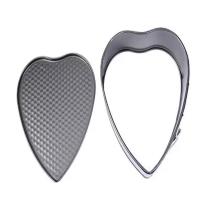 China Commercial Heart Shape Cake Pan Non-Stick Cheesecake Mould Aluminized Steel 230C Oven Safe for sale