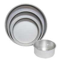 China Glazed Aluminized Steel Round Cake Pan 12 x 2 Inch FDA LFGB Certified Custom Logo for sale