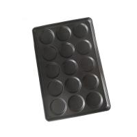 China 15 Cavities Aluminum Steel Hamburger Baking Pan 4 Inch 40x60cm Nonstick Toast Bread Pan for sale