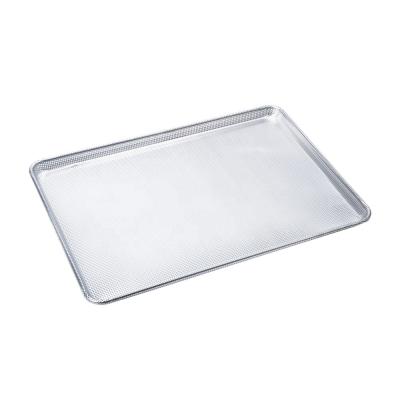 China Full Perforated Aluminum Bread Baking Pan 26x18 Inch Non-Stick XNFLON Coating Bun Tray for sale