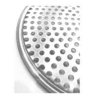 China Perforated Round Aluminum Pizza Pan 8-18 Inch Punched Baking Tray for sale