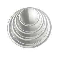 China 18 Gauge 16 Inch Wide Rim Round Aluminum Pizza Pan Flat Pizza Tray Baking Tray for sale
