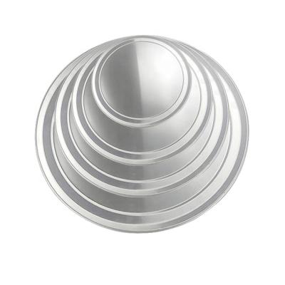 China 18 Gauge 16 Inch Wide Rim Round Aluminum Pizza Pan Flat Pizza Tray Baking Tray for sale