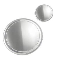 China 18 Gauge 18 Inch Round Aluminum Pizza Dish with Wide Rim for Commercial Baking for sale