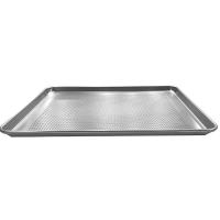 China Aluminum Bottom Perforated Bread Baking Pan 18x13x1 Inch 1.2mm for Burger Bun Hot Dog for sale