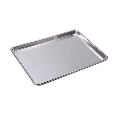 China Aluminum Baking Tray 22x16x1 Inch Rectangle Sheet Pan for Bread Burger Bun Baking for sale