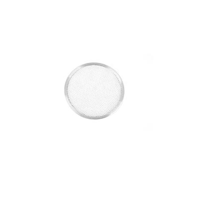 China Commercial 17 Inch Round Mesh Pizza Tray Perforated Aluminum Baking Pan for sale